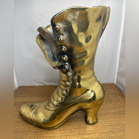 Vintage | Other | Victorian Gilded Bronze High Button Shoe | Poshmark
